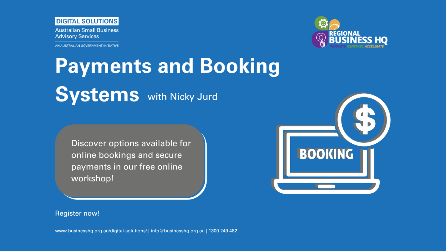 Payments and Booking Systems - Logan Office of Economic Development